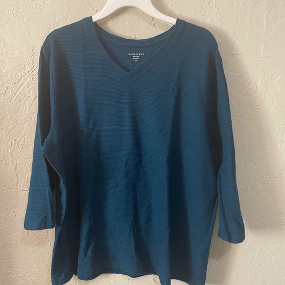 Laura Scott | Tops | Laura Scott 34 Sleeve Top | Poshmark
